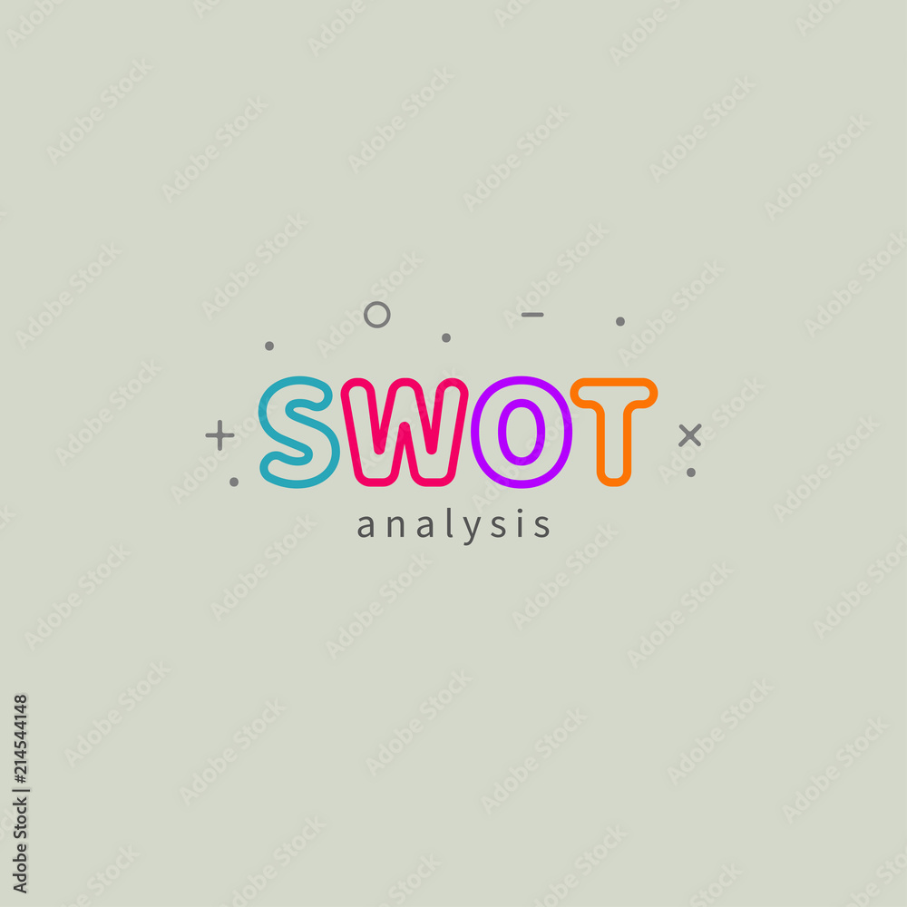 Swot analysis, color word swot Stock Vector | Adobe Stock