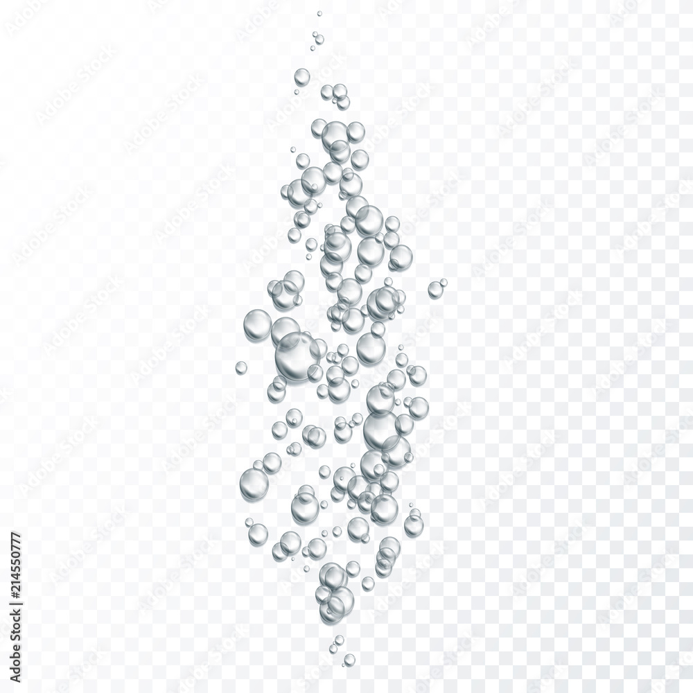 Water rain drops or steam shower. Clear vapor bubbles on window glass surface. Vector ...