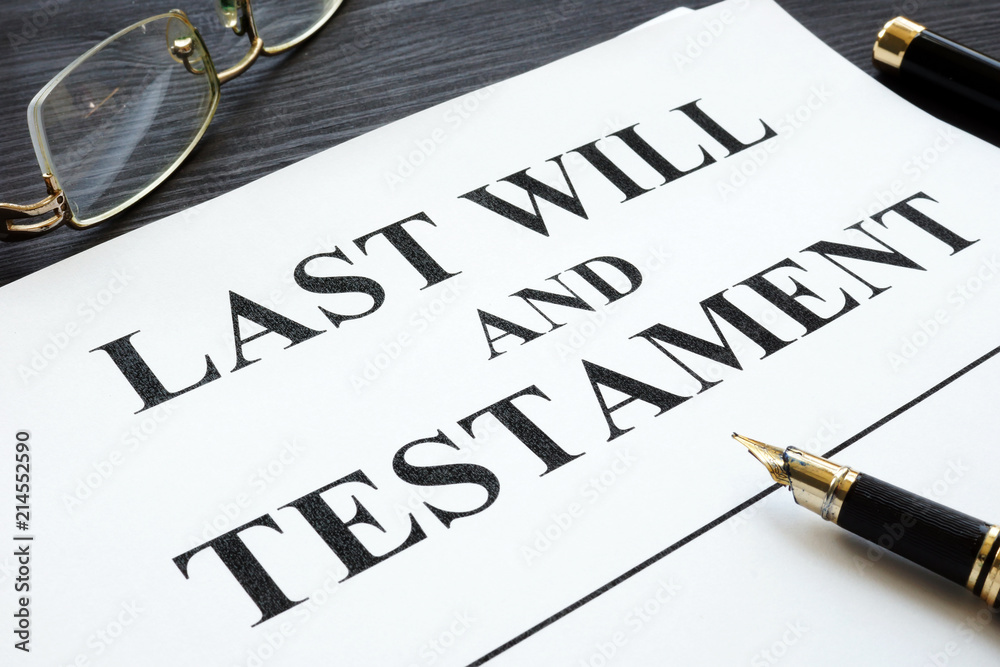 Last will and testament on an office desk. Stock Photo | Adobe Stock
