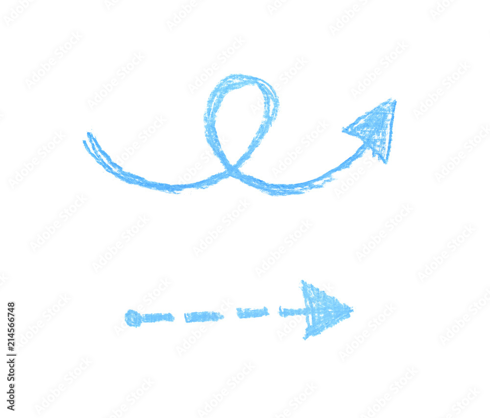 Hand drawn arrow symbol isolated Stock Illustration | Adobe Stock