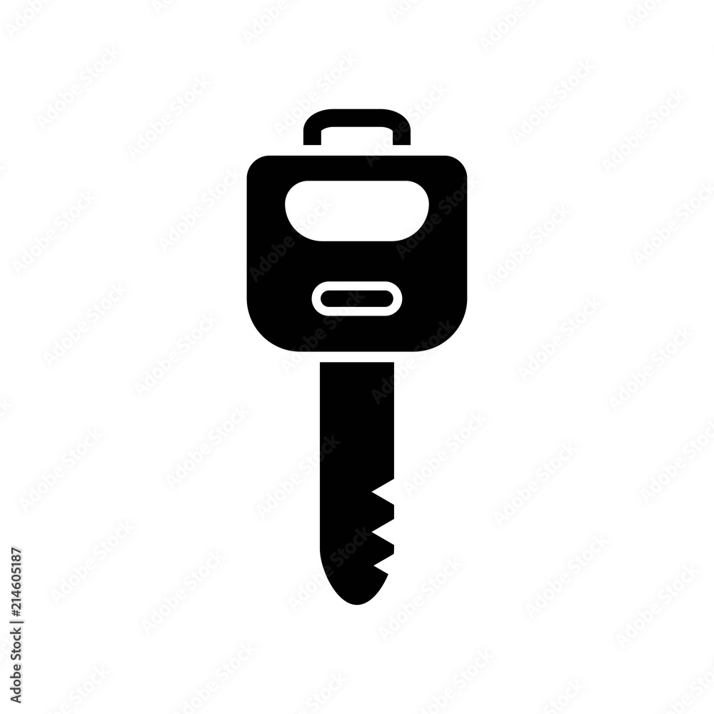 Car Key Icon Vector