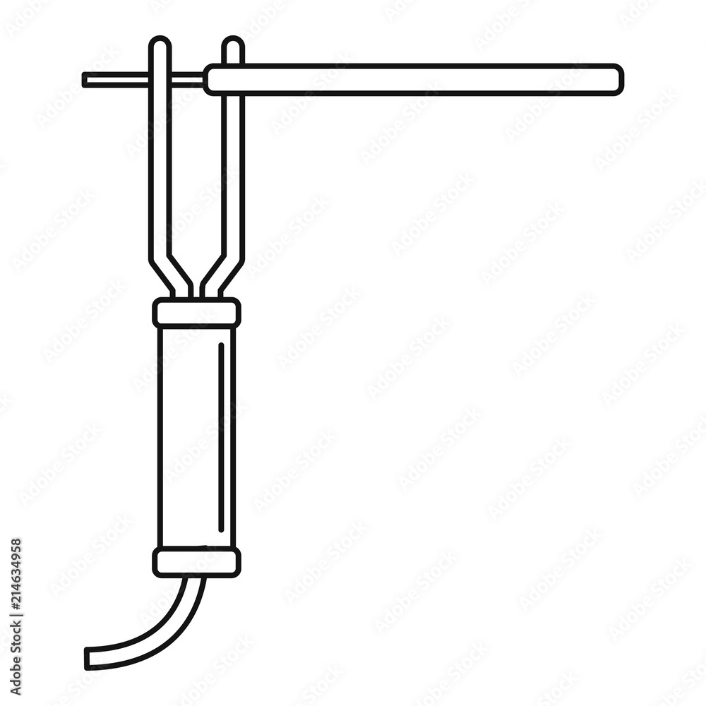 Welding electrode icon. Outline illustration of welding electrode ...