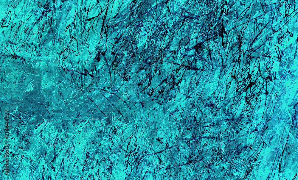 Blue abstract background made with photo collage technique. Digital art ...