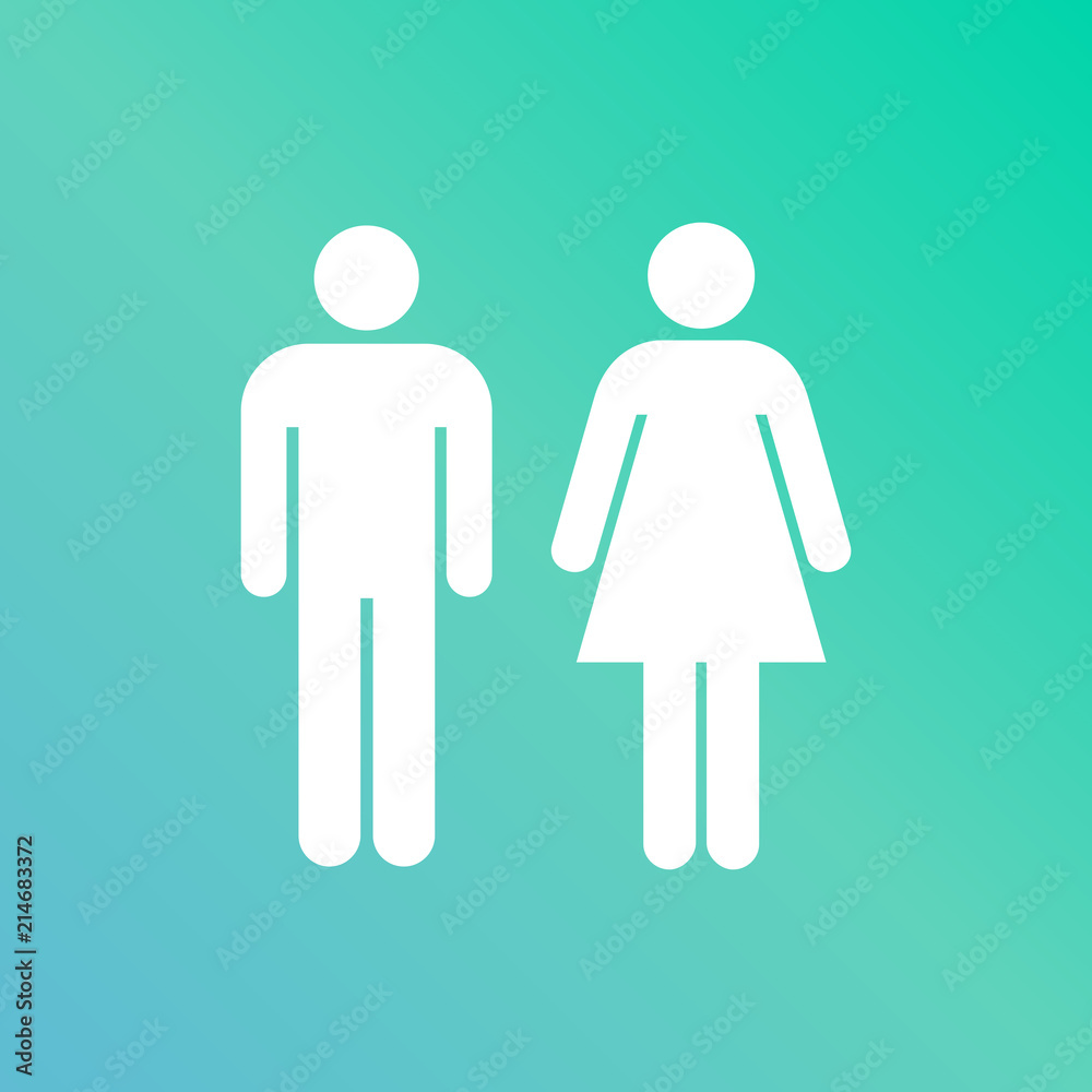 icono color azul y verde personas Stock Vector | Adobe Stock