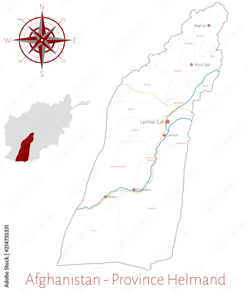 Helmand Province Map