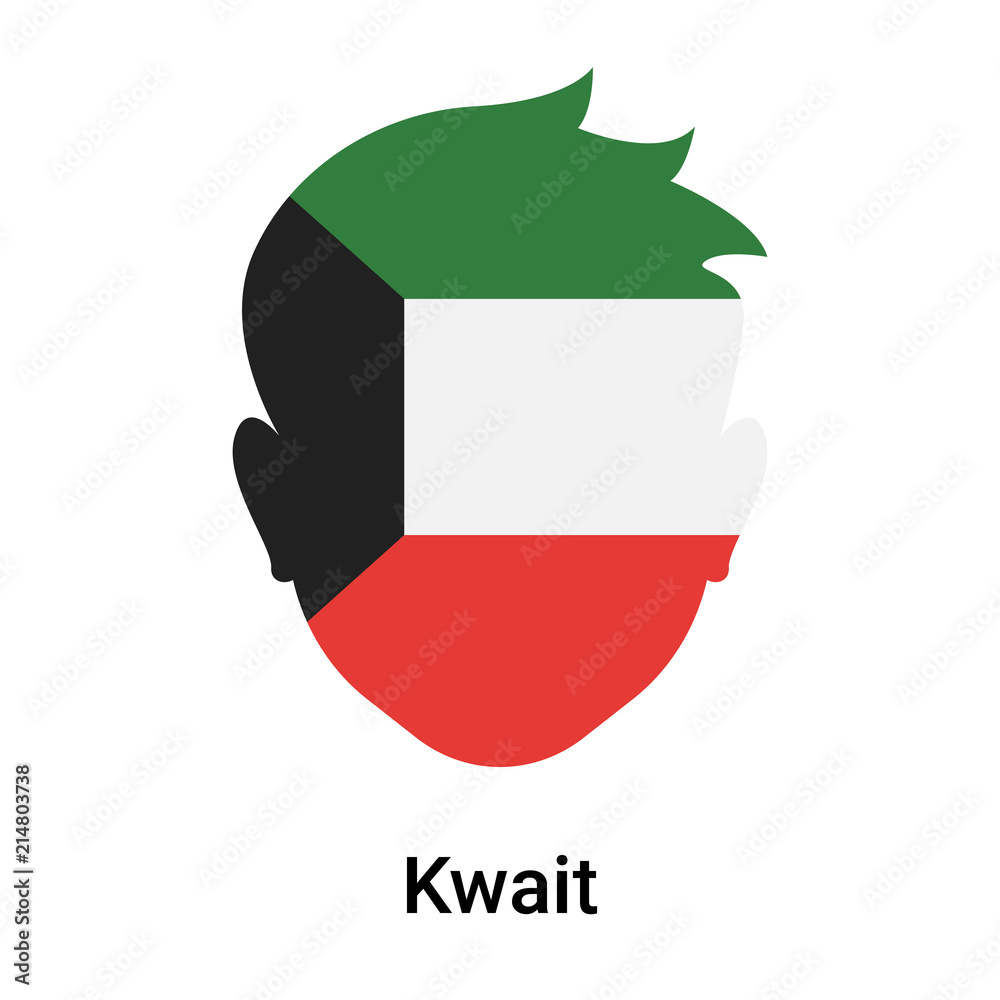 Kwait icon vector sign and symbol isolated on white background, Kwait ...