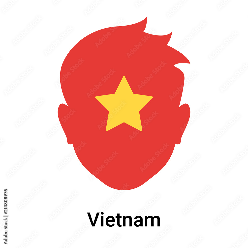 Vietnam icon vector sign and symbol isolated on white background ...