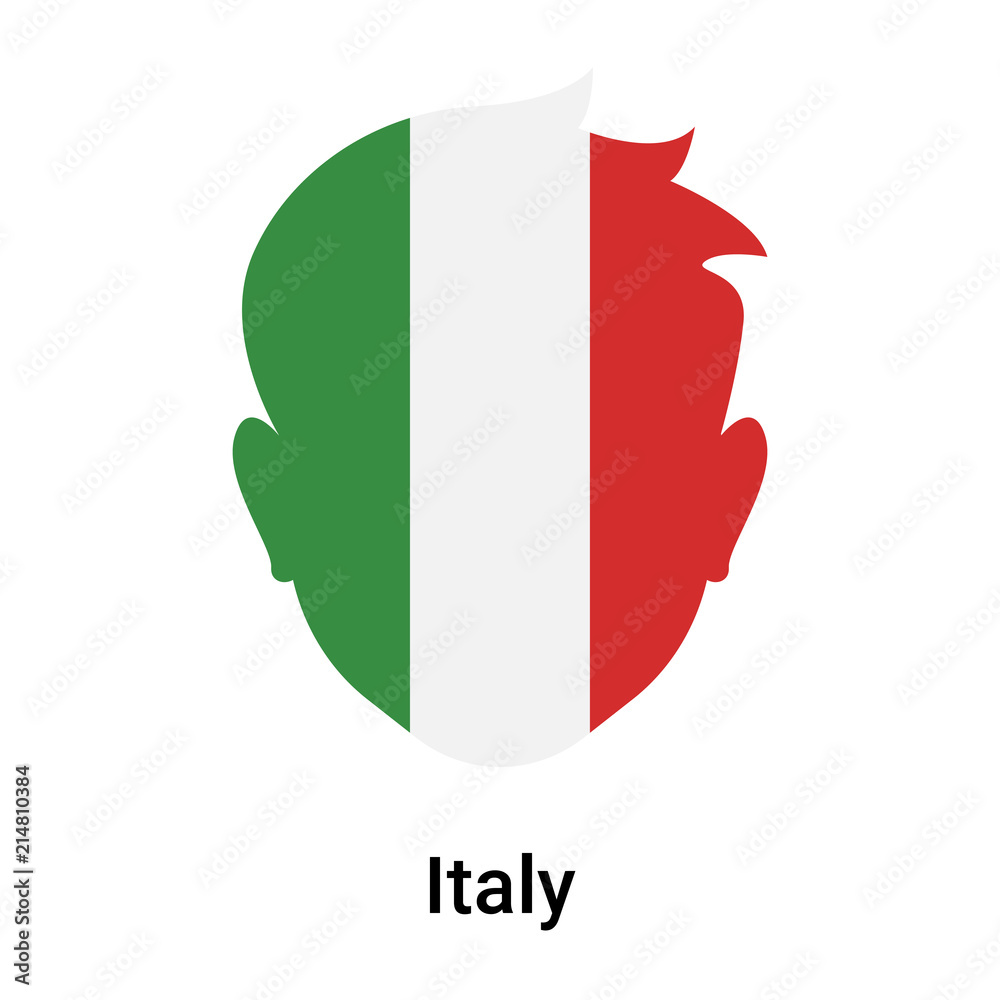Italy icon vector sign and symbol isolated on white background, Italy ...