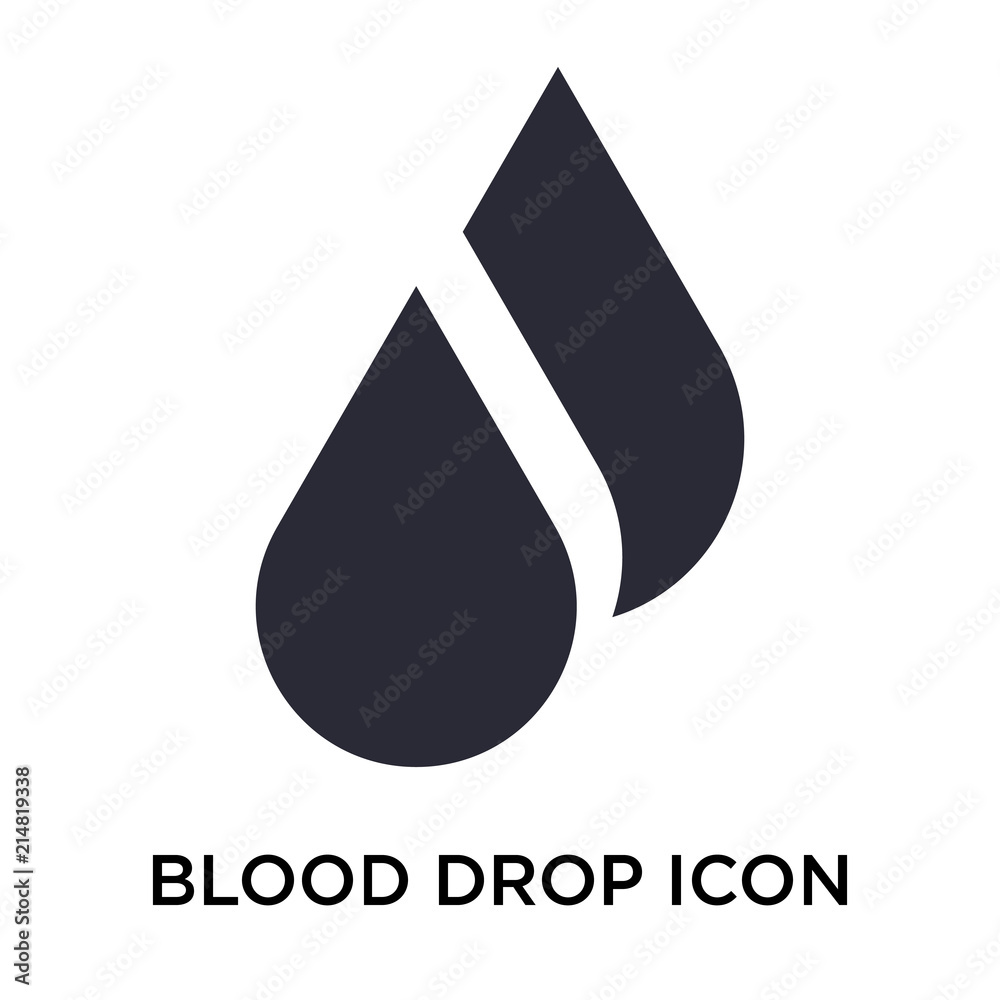 Isolated Blood Drop