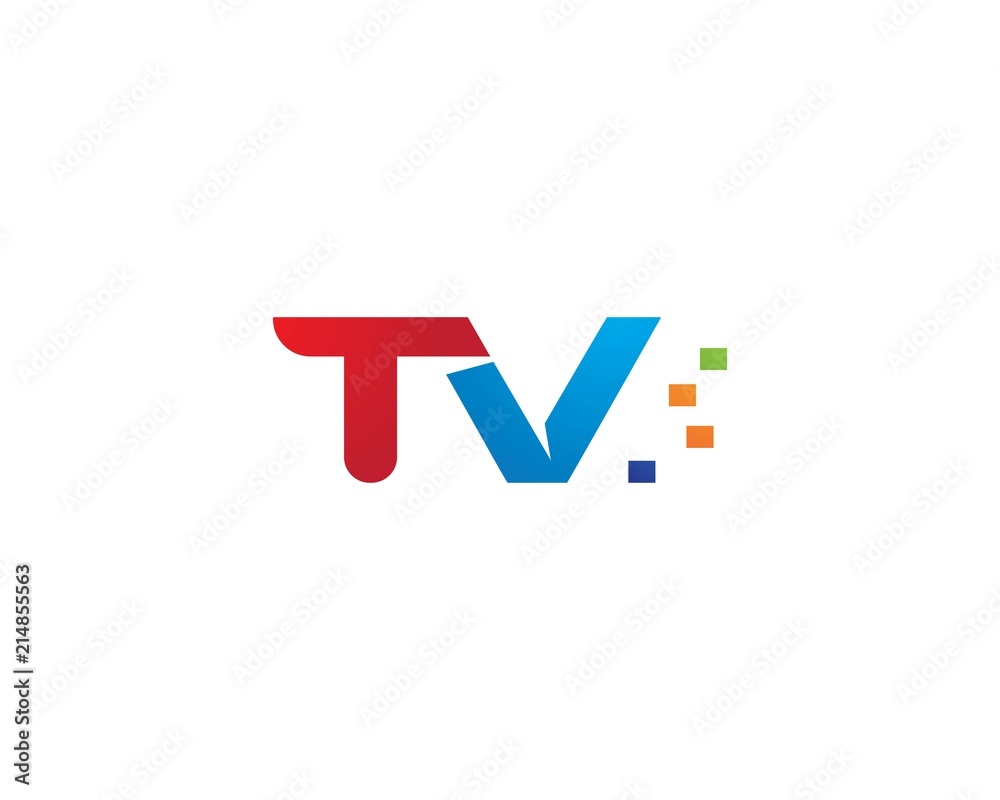 TV logo design Stock Vector | Adobe Stock