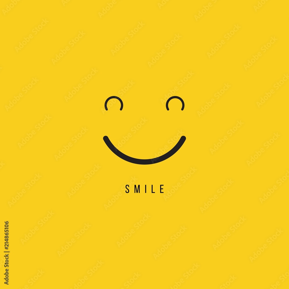 Smile Vector Template Design Illustration เวกเตอร์สต็อก | Adobe Stock