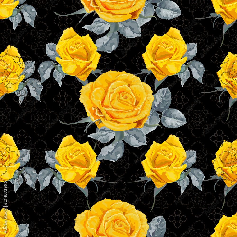 Yellow Rose Pattern