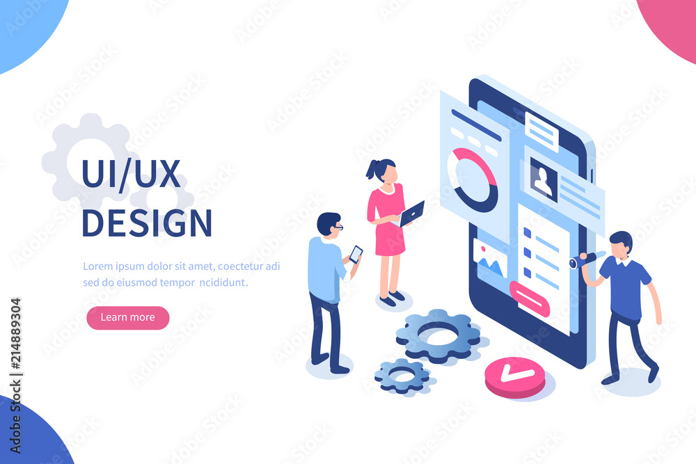 ux design Stock Vector | Adobe Stock