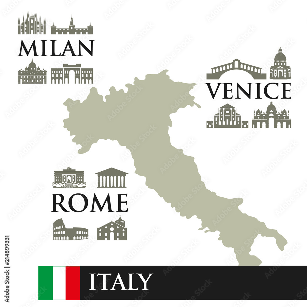 Italy Map Cities And Towns