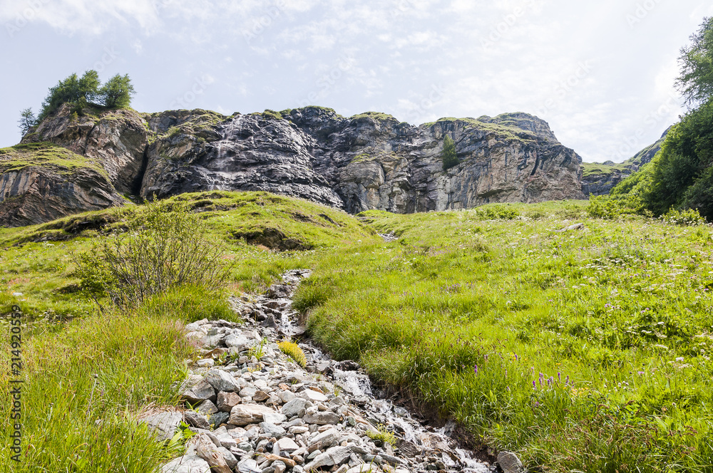 Sils, Furtschellas, Fextal, Val Fex, Marmorè, Wanderweg, Wasserfall ...