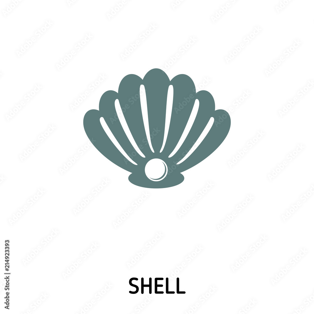 Shell creative icon. Simple element illustration. Shell concept symbol ...
