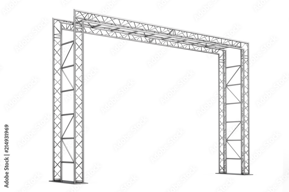 Metal Truss Construction. 3d Rendering Stock Illustration | Adobe Stock