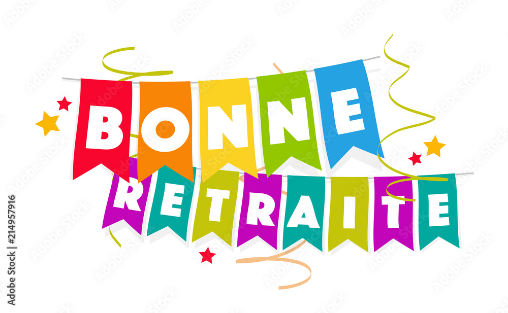 Bonne retraite Stock Vector | Adobe Stock