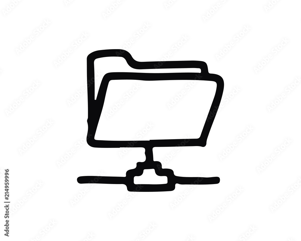 ftp folder icon hand drawn design illustration,designed for web and app ...