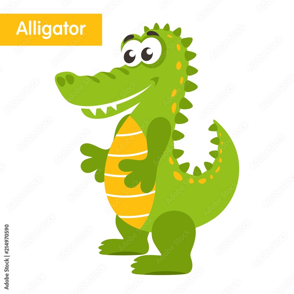 Cute Alligator Vector