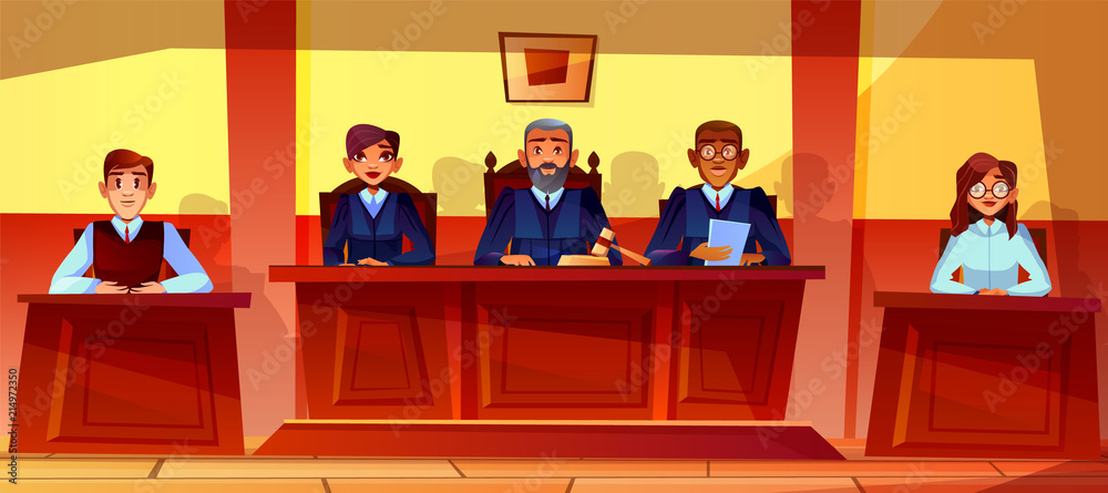 Court Hearing Clipart