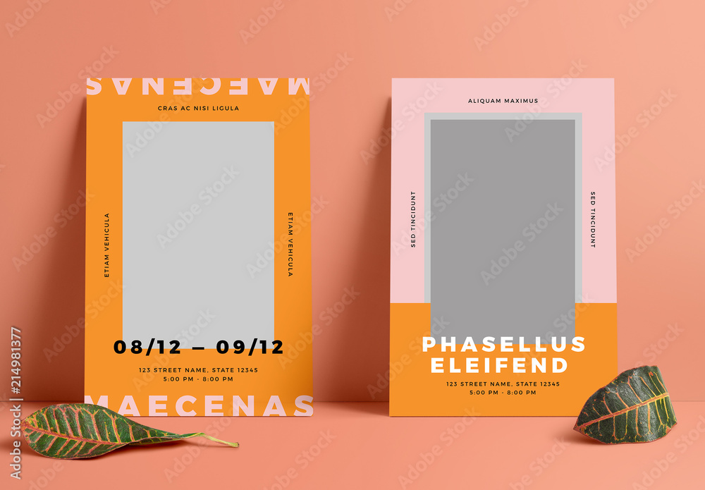 Promotional Postcard Layout Stock Template | Adobe Stock
