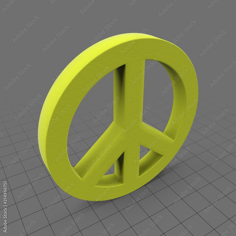 Peace sign Stock 3D asset | Adobe Stock