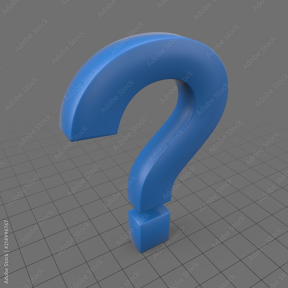 Question mark Stock 3D asset | Adobe Stock
