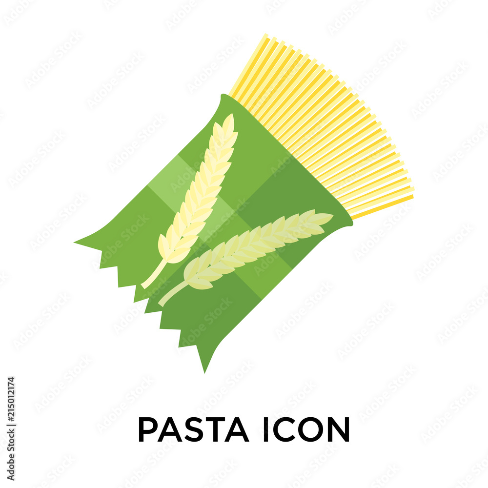 pasta icons isolated on white background. Modern and editable pasta ...