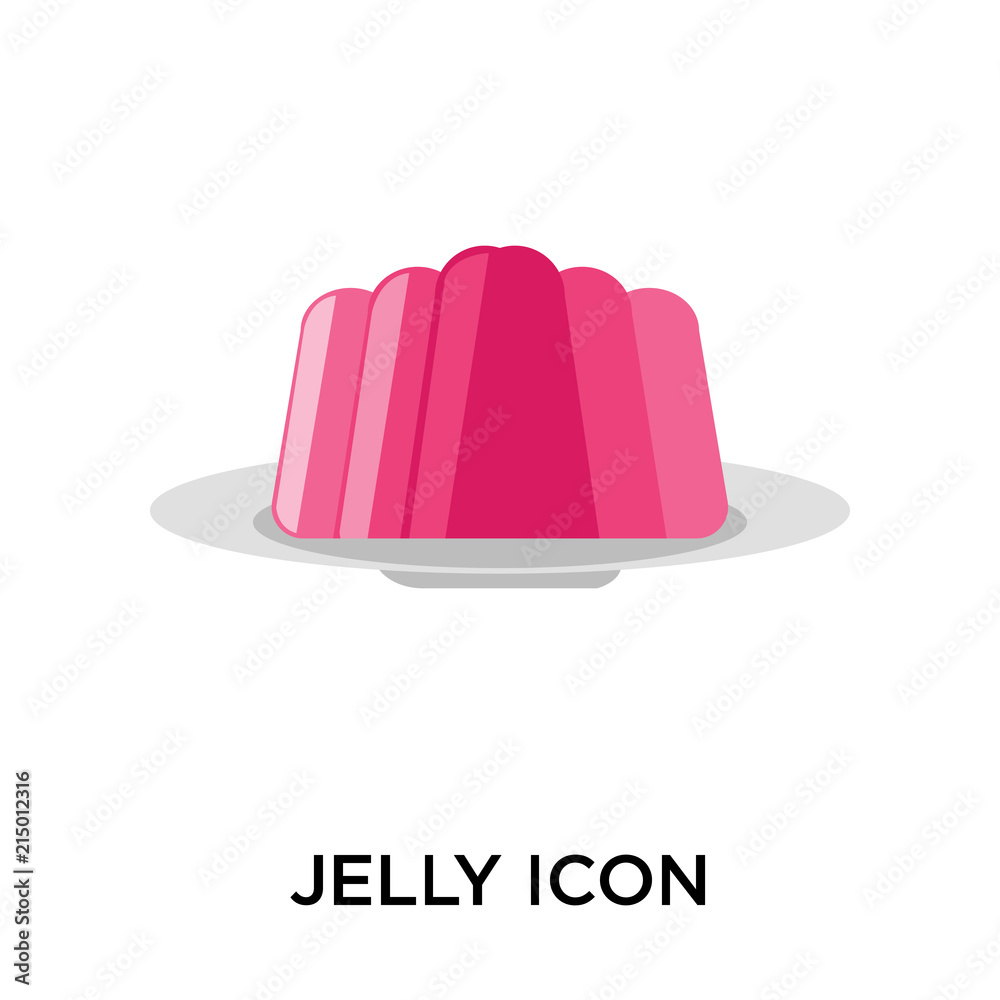 jelly icons isolated on white background. Modern and editable jelly ...