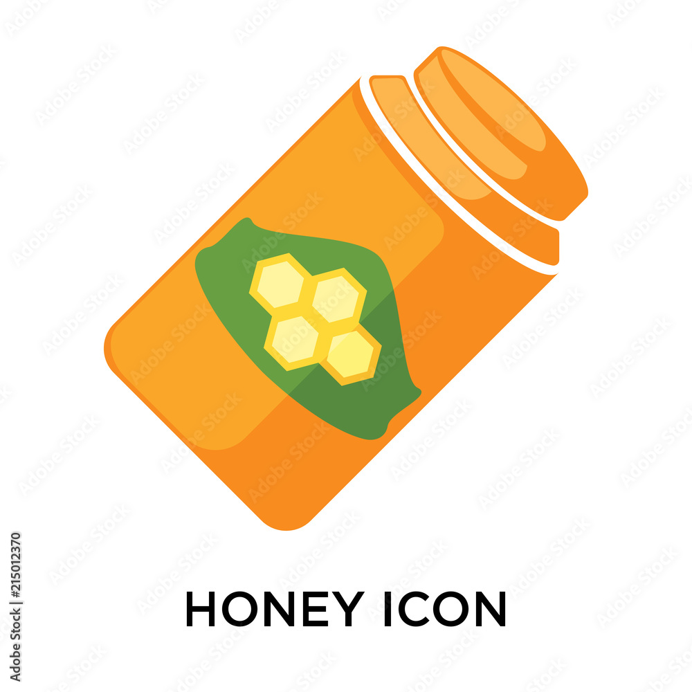 honey icons isolated on white background. Modern and editable honey ...