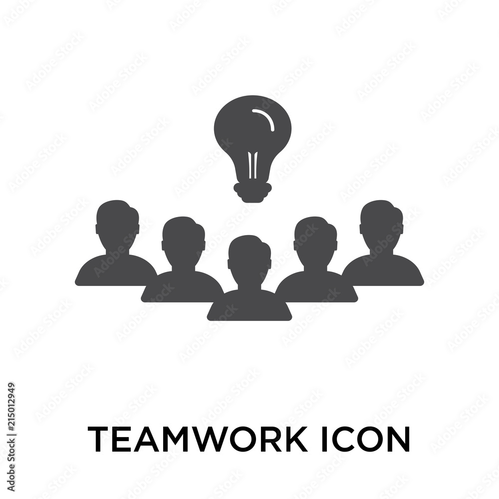 teamwork icon on white background. Modern icons vector illustration ...