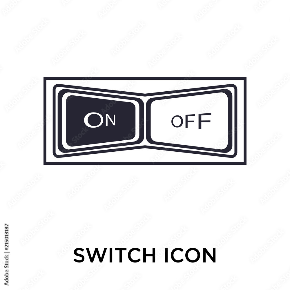 switch icon on white background. Modern icons vector illustration ...