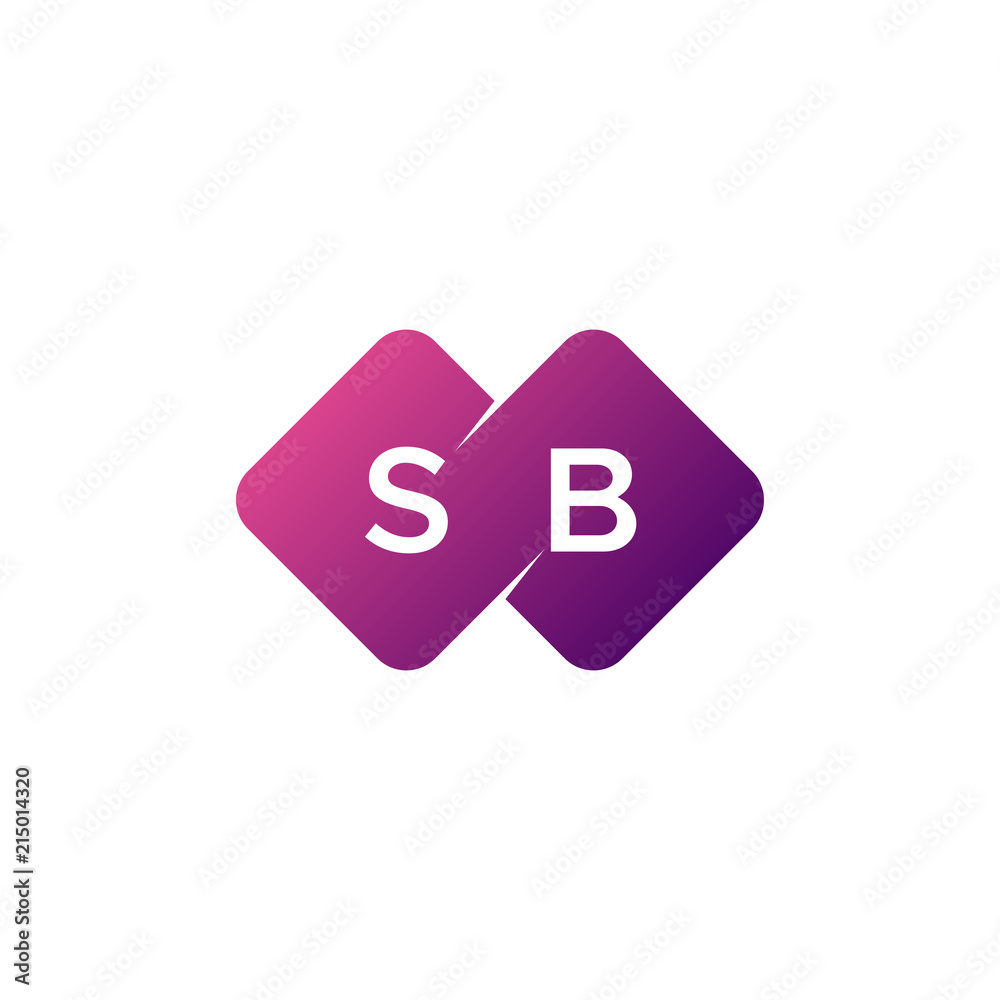 two letter diamond rounded logo Stock Vector | Adobe Stock