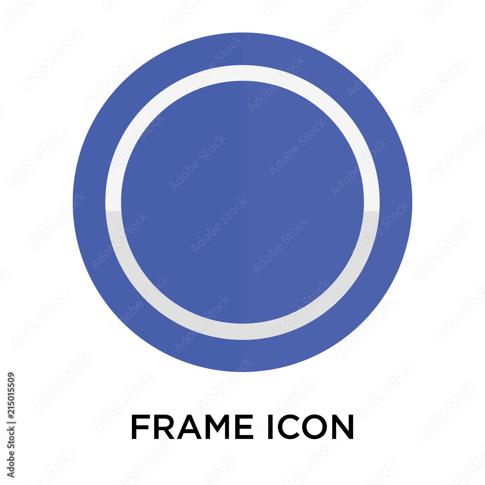 Frame icon vector sign and symbol isolated on white background, Frame ...