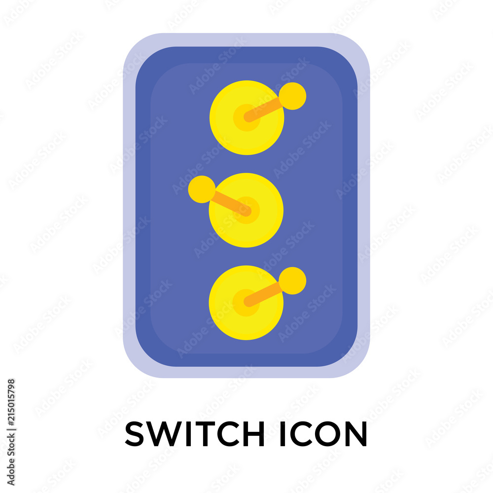 Switch icon vector sign and symbol isolated on white background, Switch ...
