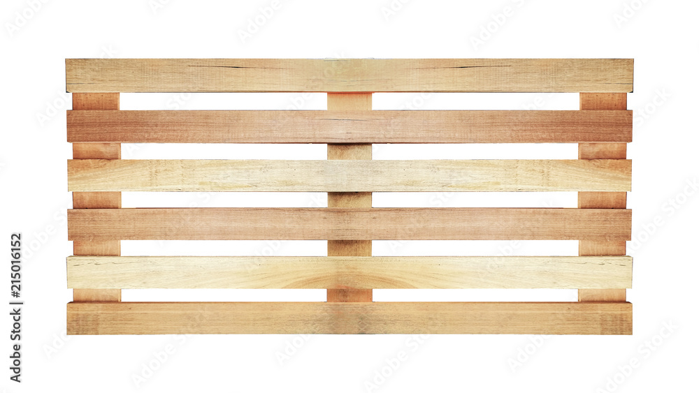 wood pallet pattern on white background in top view Stock Photo | Adobe ...