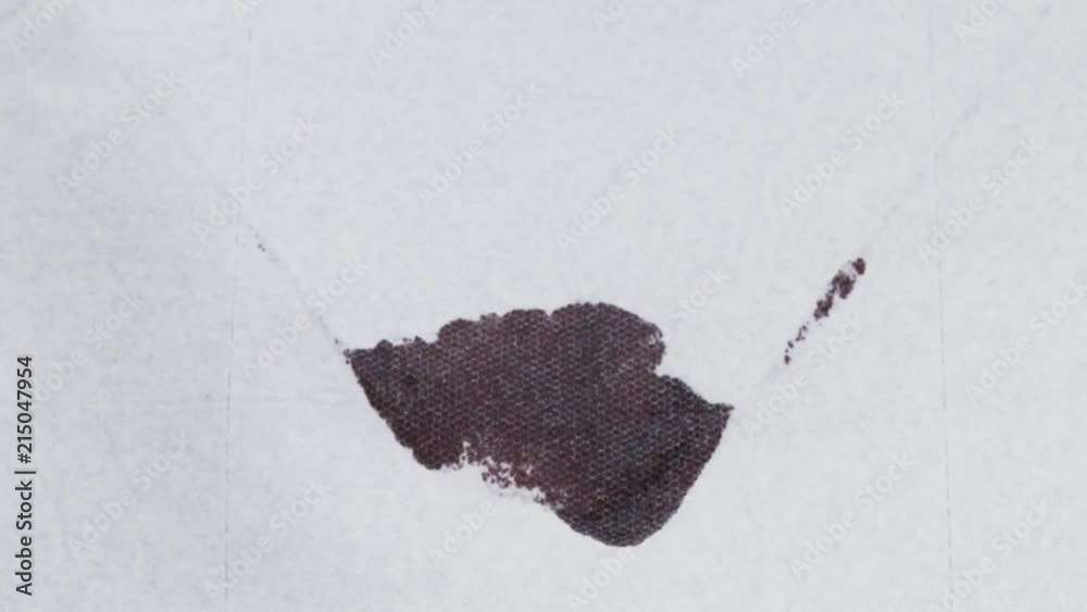 Vidéo Stock VFX element of blood seeping through a paper towel. Could ...