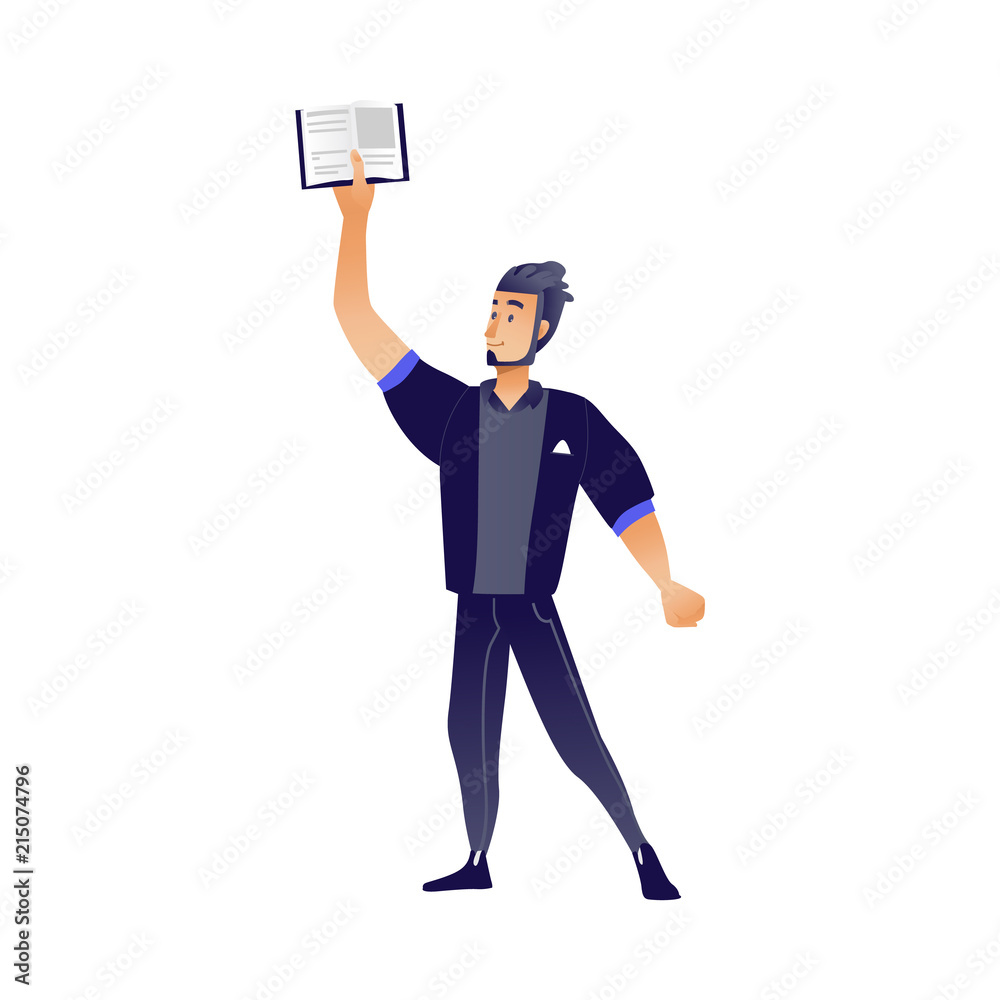 Guy Standing Up Cartoon