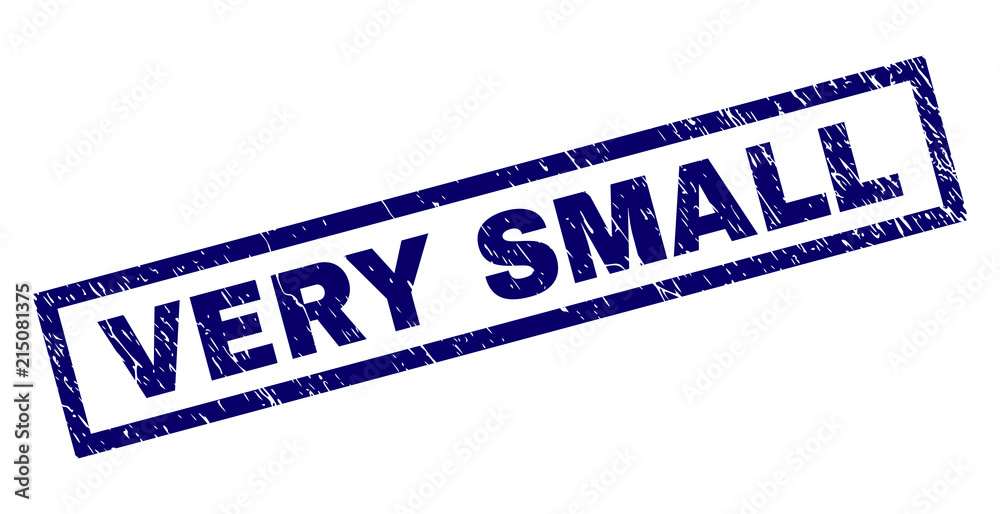 Rectangle VERY SMALL seal print with distress texture. Rubber seal ...