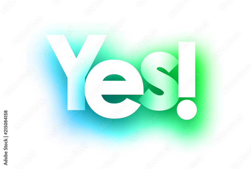 Green yes sign on white background. Stock-Vektorgrafik | Adobe Stock