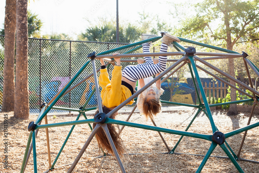 Girls playing during recess at school Stock Photo | Adobe Stock