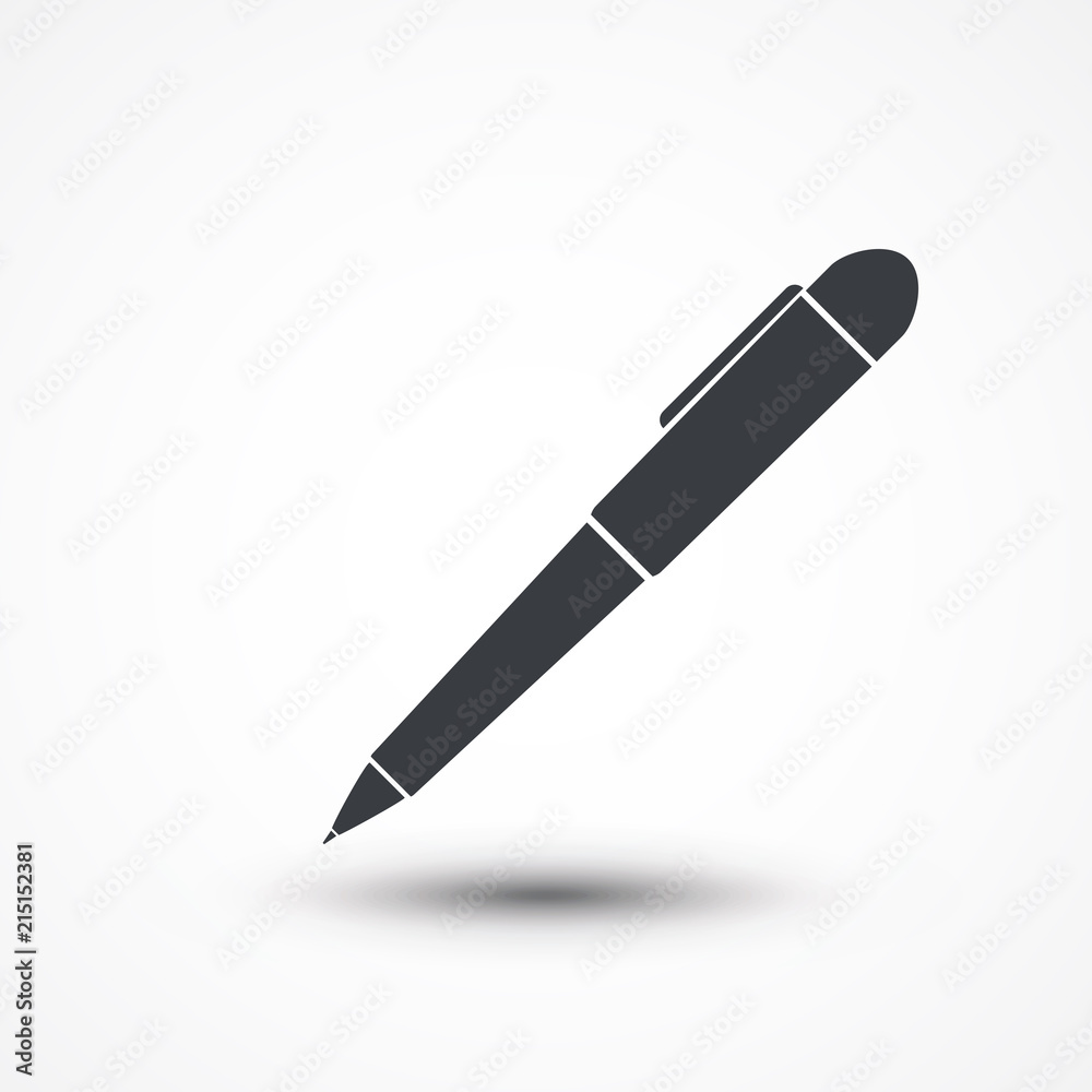 Pen - icon., JPEG, Picture, Image, Logo, Sign, Design, Flat, App, UI ...
