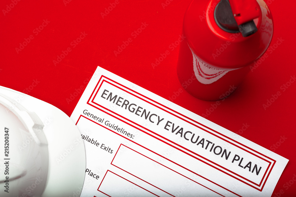 Poster Emergency evacuation plan – Wall Art | UkPosters