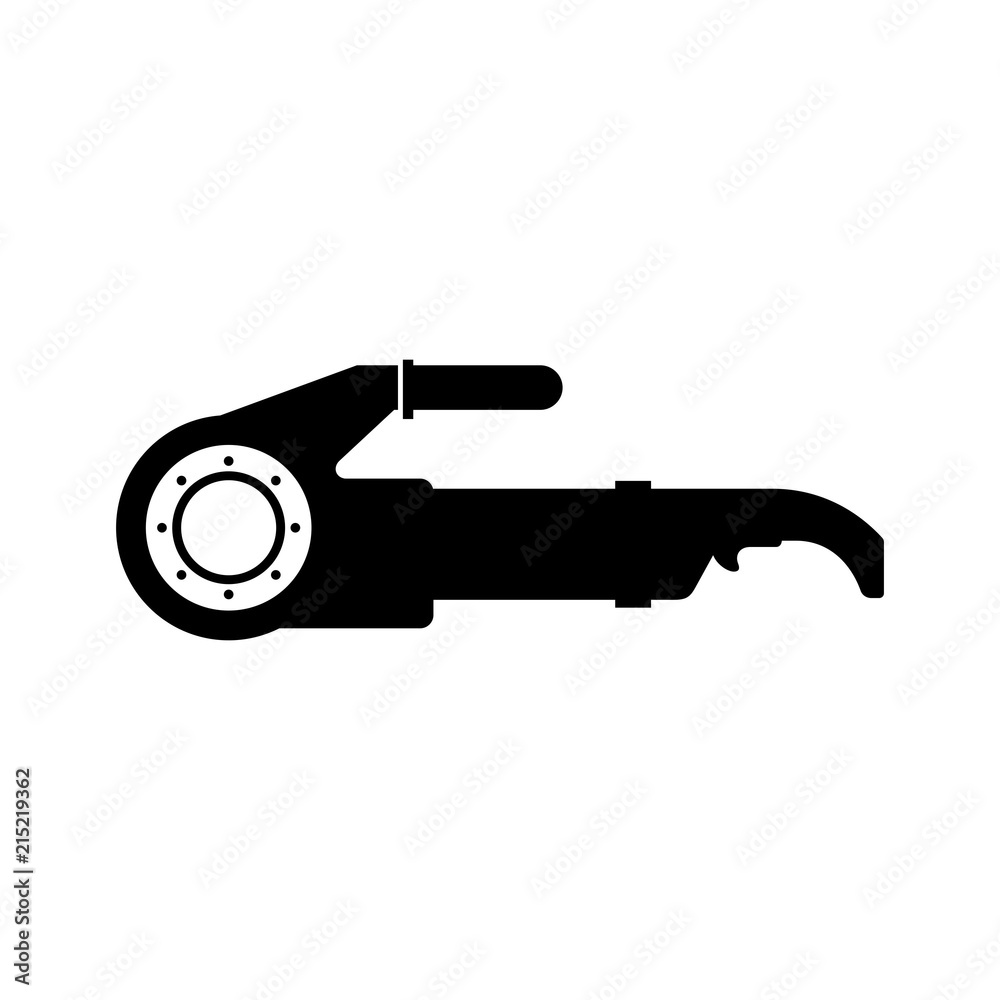Electric pipe threading machine icon Stock Illustration | Adobe Stock