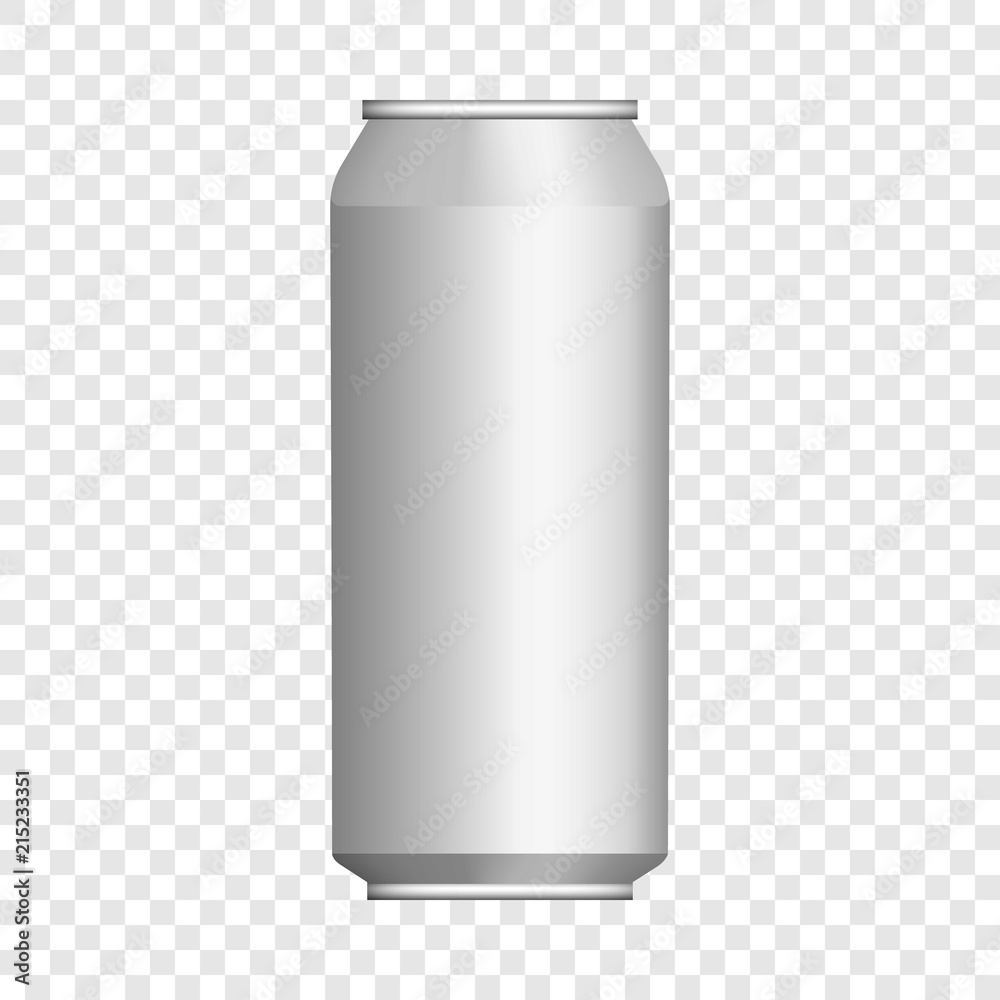 Drink tin can mockup. Realistic illustration of drink tin can vector ...