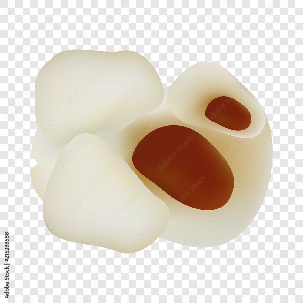 Popcorn food mockup. Realistic illustration of popcorn food vector ...