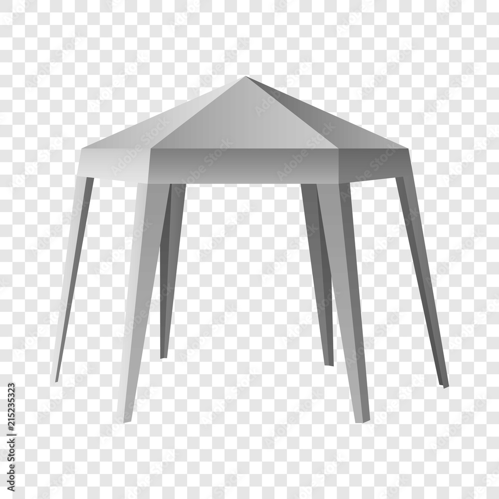 Folding outdoor tent mockup. Realistic illustration of folding outdoor ...