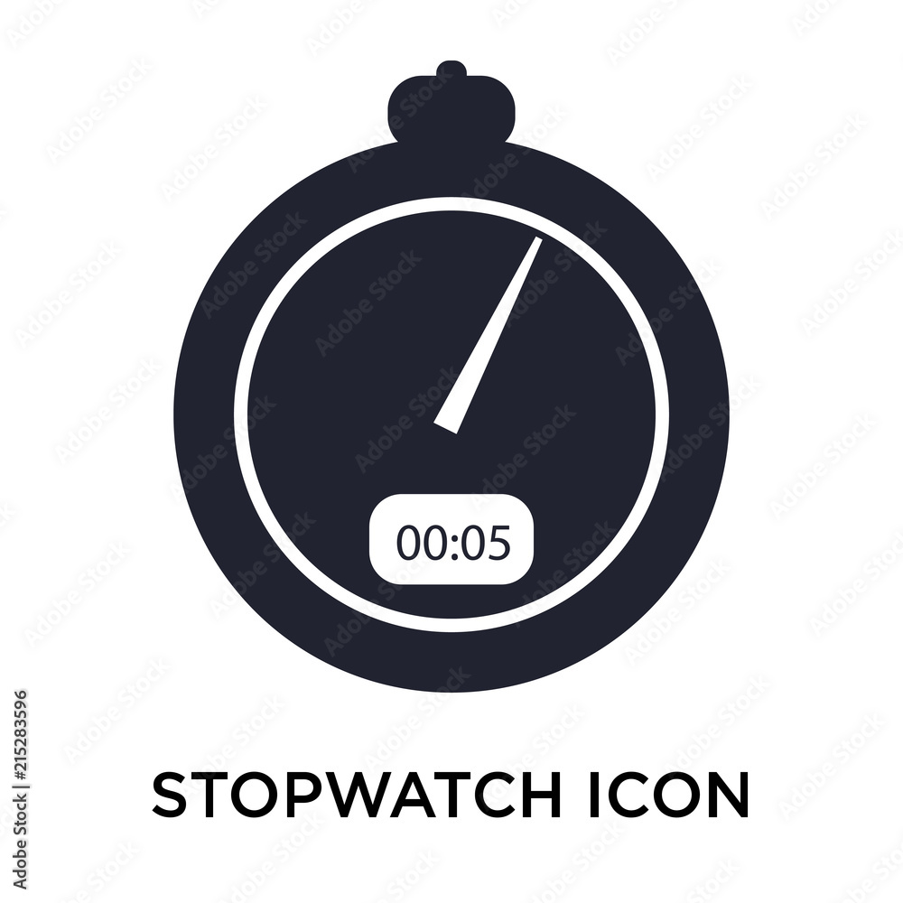 stopwatch icon on white background. Modern icons vector illustration ...