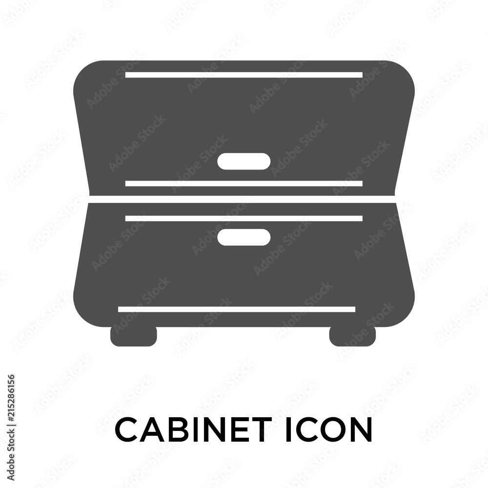 cabinet icon on white background. Modern icons vector illustration ...